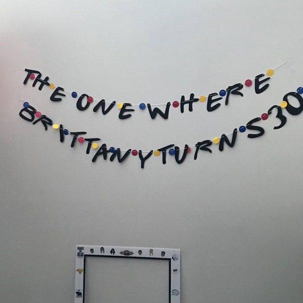 Friends Theme Banner/ Friends Tv Show Party Banner/ Friends Tv Show ...