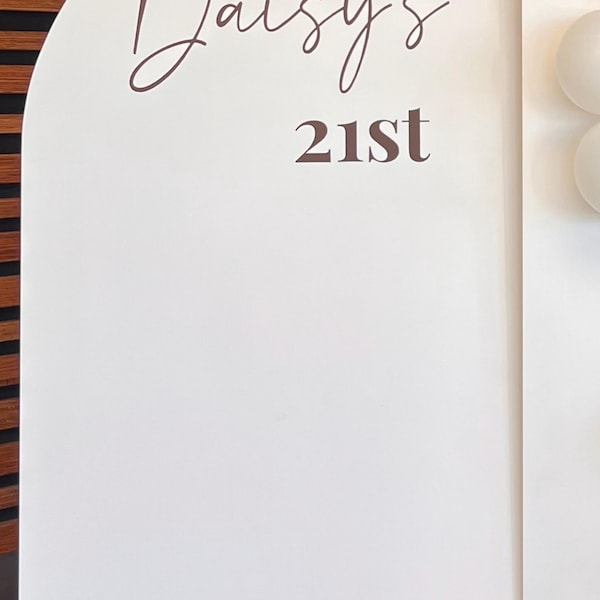 Personalised Birthday Backdrop Decal Birthday Name Sticker for Birthday ...