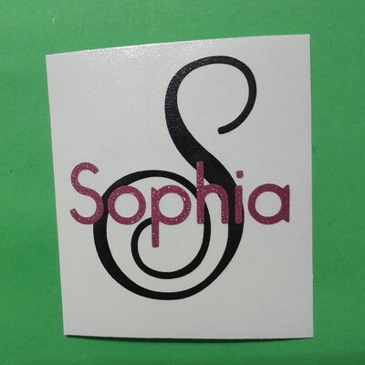 Monogram Decal Name Initial Decals for Tumblers, Wine Glasses, Water ...