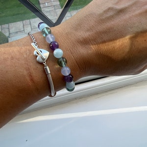 Calm Emotions Power Bead Bracelet Healing Crystal Gemstone Bracelet ...