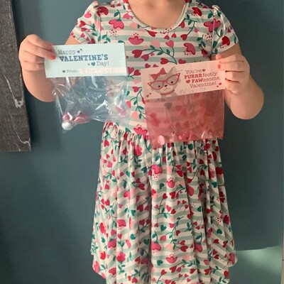 Valentine Treat Bag Toppers PRINTABLE Valentine Cards for Kids ...