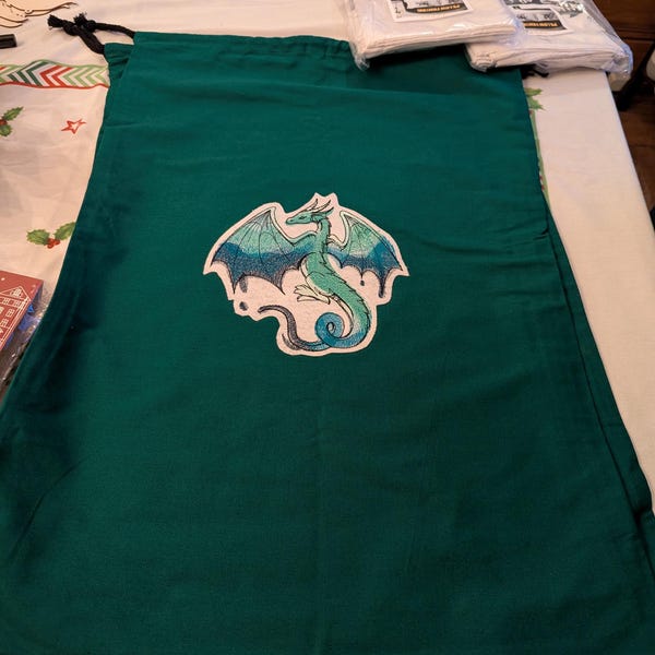 Green Dragon Patch Flying Dragon Patch Embroidery Dragon Teal Green ...