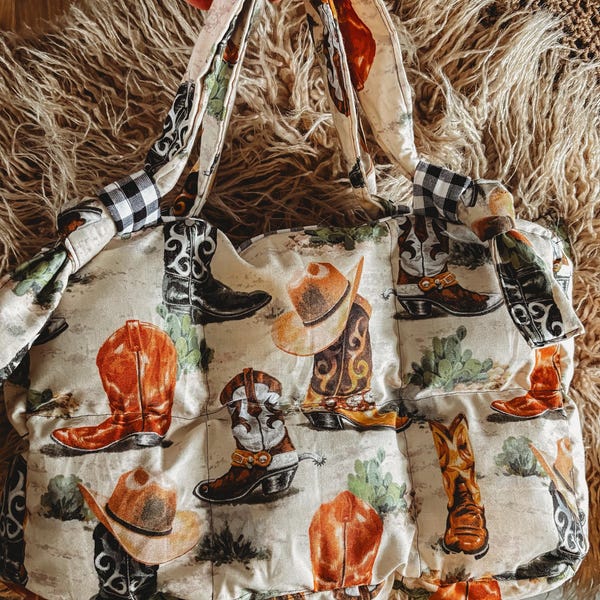 Quilted Cloud Bag Sewing Pattern PDF: DIY Shoulder Tote Purse Tutorial ...