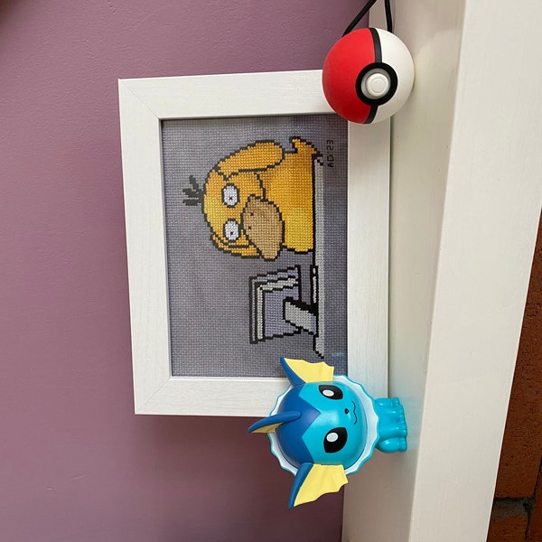 Funny Psyduck Mem Pokemon Office Cross Stitch Pattern PDF Video Game ...