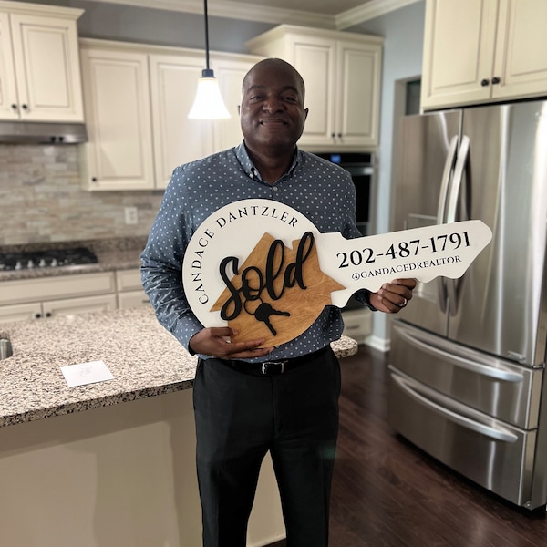 Personalized House Just Sold Sign, Realtor Sign, Real Estate Agent Sign ...