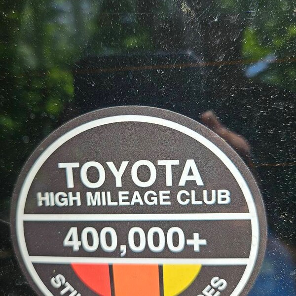 Toyota High Mileage Club Vinyl Sticker 4WD 4X4 Japanese Vintage Retro ...