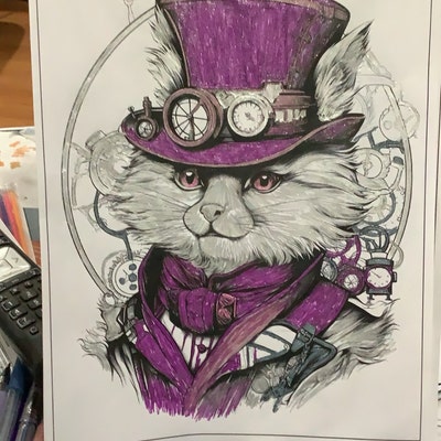 26 Steampunk Women Coloring Pages With Clockwork Jewelry 52 Coloring ...