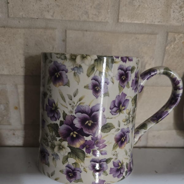2 Cup Teapot in Laura's Rose Design by Heron Cross Pottery - Etsy