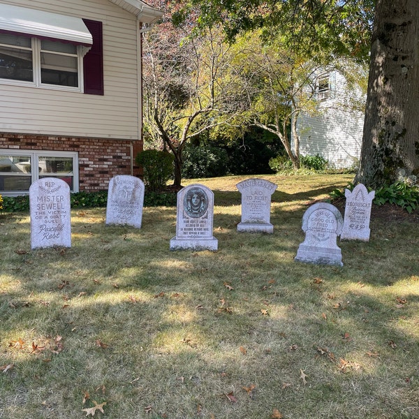 Haunted Mansion Tombstones 6 High Detail Photo Realistic Gravestones ...