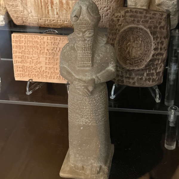 Nabu Statue: Mesopotamian God of Wisdom, Limestone Sculpture - Etsy