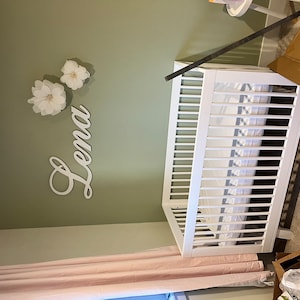 Large Baby Name Sign Large Nursery Name Sign Big Family Name - Etsy