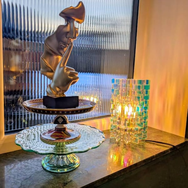 Iridescent Color Changing Lamp – Cozy Ambient Light for Bedroom ...
