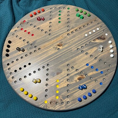 Marbles Game Double Sided 46 Player Marbles and Card Game - Etsy