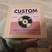 Custom Vinyl Coasters - Etsy