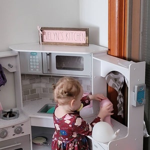 Personalized Kid's Kitchen Sign Kids Home Decor Play Kitchen ...
