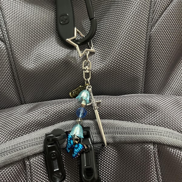 Lies of P Inspired Keychain: Blue Butterfly, Sword, and Gemini Lantern ...