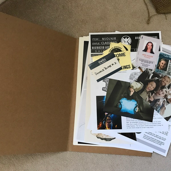 Thor File Mjolnir S.H.I.E.L.D. Secret Files Paper Props Movie Props - Etsy