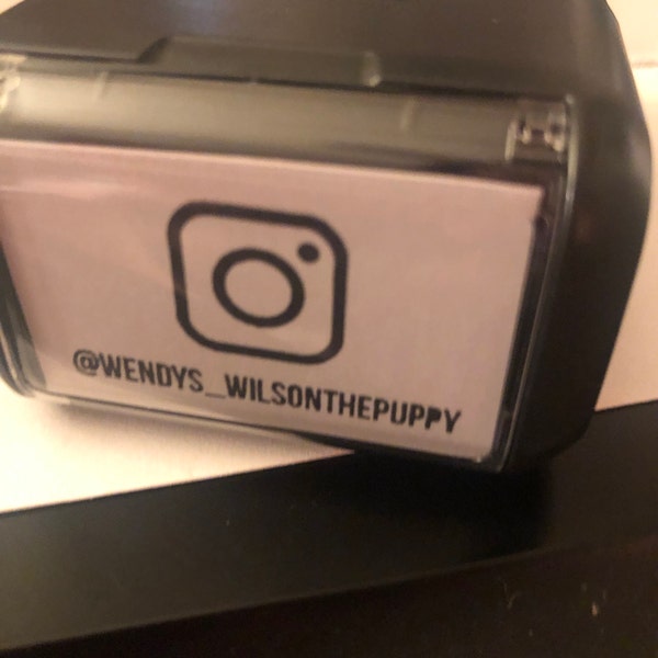 Branding Instagram Stamp - Custom Instagram Handle Stamp for Business ...