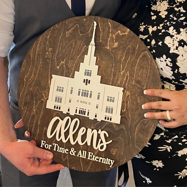 Beautiful Temple Sign Temple Decor LDS Temple Wedding Gift - Etsy