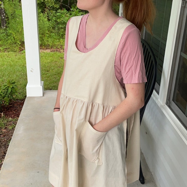 Forager Pinafore PDF Digital Sewing Pattern | Cottagecore Oversized ...
