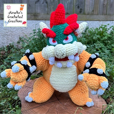 Bowser Crochet Pattern Amigurumi PDF ENGLISH Instructions Only - Etsy