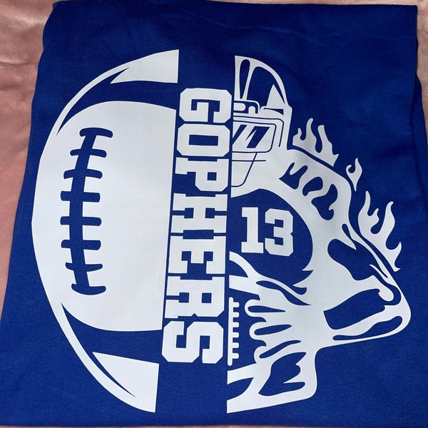 Custom Football DTF Transfer, Custom Text Ready to Press Sport Transfer ...