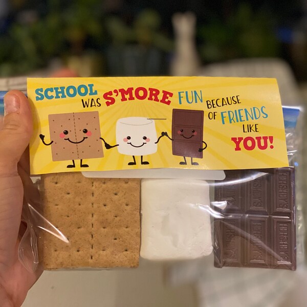 PRINTABLE End Year Gift Tags, Smores Tags, S'mores Favor Tags, Summer ...
