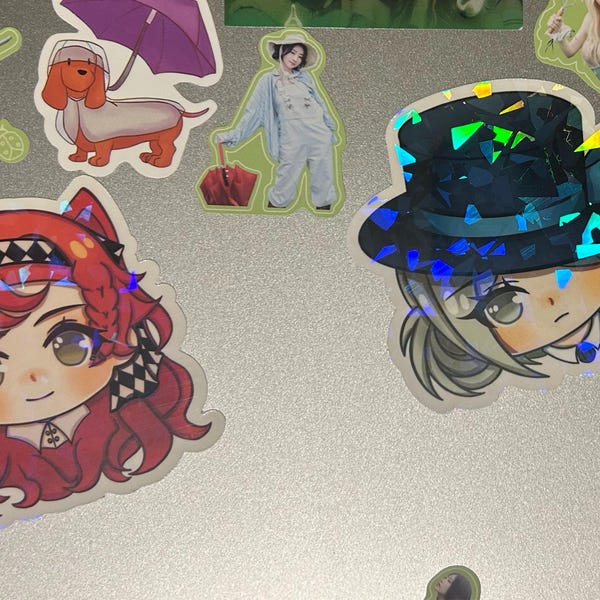 3" Twisted Wonderland Chibi Stickers! | Holographic Water Resistant ...