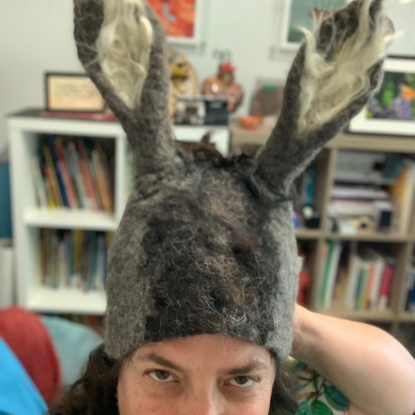 Donkey Hat | Felted Donkey Costume Hat | Donkey Cosplay | Hand Felted ...