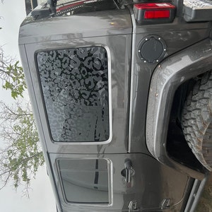 Leopard Cheetah Print Rear Window Decals Fit Jeep Wrangler - Etsy
