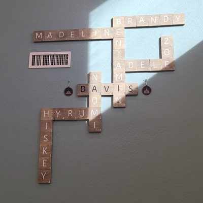 Multi Color Scrabble Tiles Oversized Scrabble Tiles Blocks - Etsy