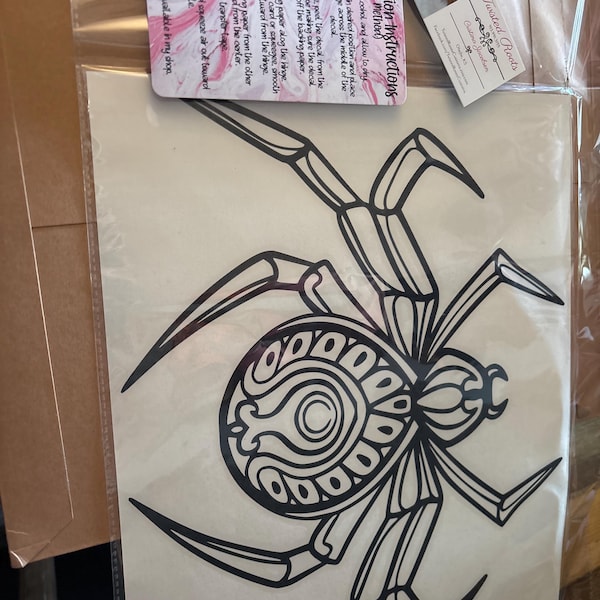 Celtic Spider Decal, Spyder Decal, Laptop Decal, Bumper Sticker - Etsy