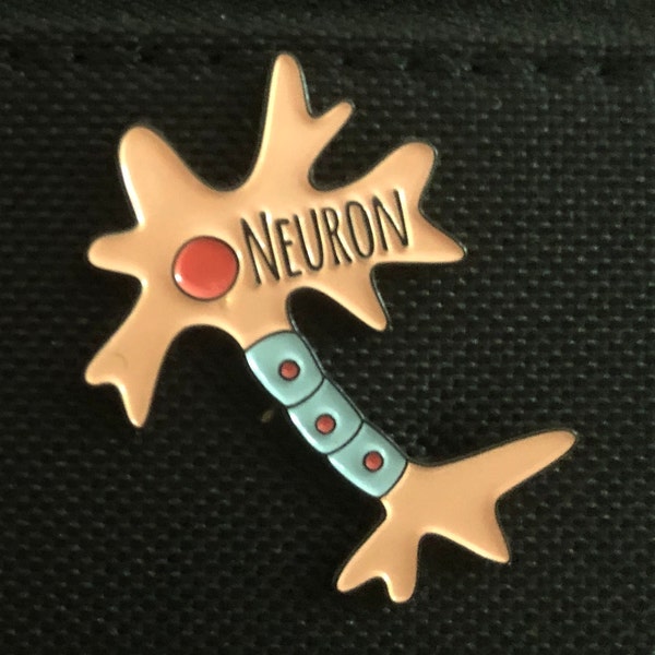 Neuron Enamel Pin - Science Pin - Pink & Blue - Etsy