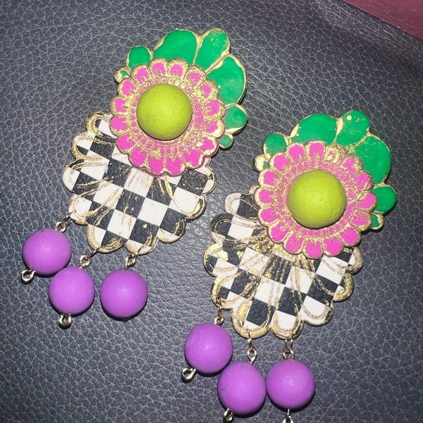 Retro Smiley Face Flower....hand Rolled Knobs Drawer Pulls Handles ...