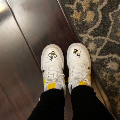 Custom, Hand Painted, White, Timbs, Pearls, Gift, Mid, Boots, Shoes ...