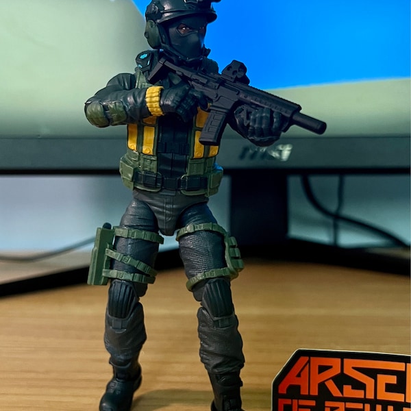 Honey Badger V2 Action Figure Accessory - Scales 6” 1/12 3D Resin ...