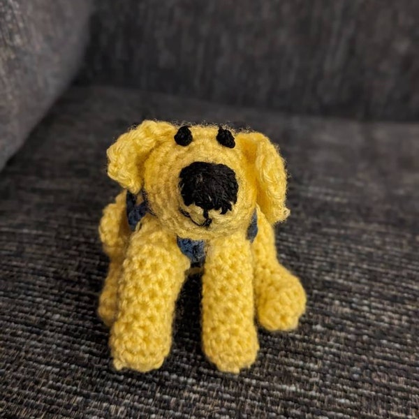 Labrador Crochet Pattern, Golden Retriever Crochet, Dog Crochet Pattern ...