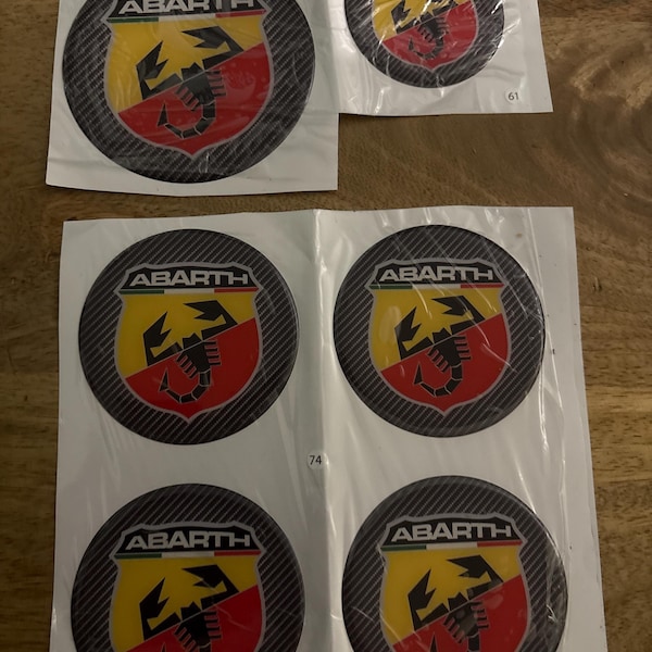 4x SET 3D Printed MANSORY Center Hub Caps Domed Adhesive Stickers Sport ...