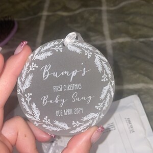 First Christmas Bump Decoration, Bump Ornament Gift, Pregnancy Baby ...