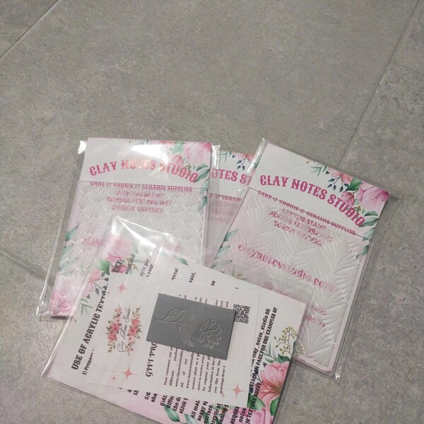 Flower Meadow Rubber Texture Matpolymer Clay Toolsearring Makinghand ...