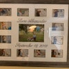 Personalized 12 Month Collage Frame - Holds 1- 5x7 With 12- 2x3 Wallet ...