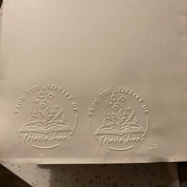 Custom Book Embosser, Rectangular Embosser, Custom Embosser Stamp ...