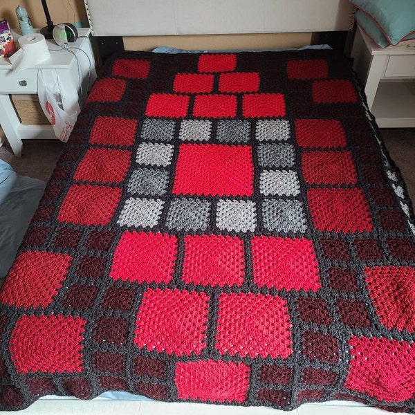 ASA Twin 11 - Granny Square Crochet Pattern Pdf - Etsy