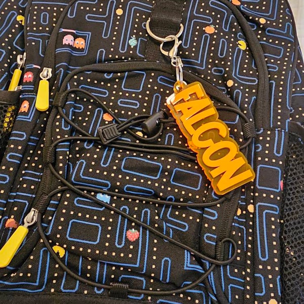 Personalized Keychain/ Acrylic Keychain / Diaper Bag Tag/ Lunch Box Tag ...