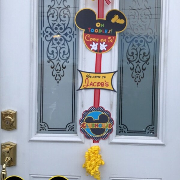 Printable Mickey Mouse Clubhouse Birthday Door Sign-mickey Mouse ...