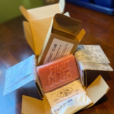 Fight Club Bar Soap Handmade Gift Soap Funny Homemade Pink Fight Club ...