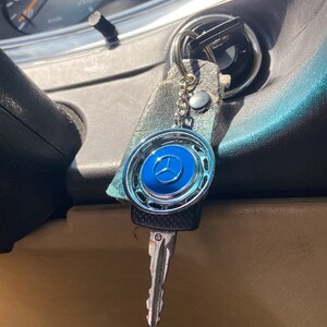 Top Quality Hubcap Mercedes Keychain Keyring Chome Alloy Wheel Old ...