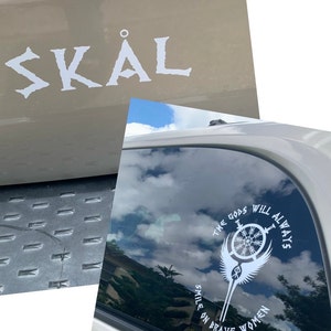 Die Cut Viking Decal, Valkyrie Sticker, Viking Woman Decal, Viking ...