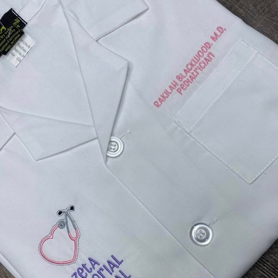 Kids' Custom Lab Coat, Embroidered Personalized Kids Lab Coat, Kids ...