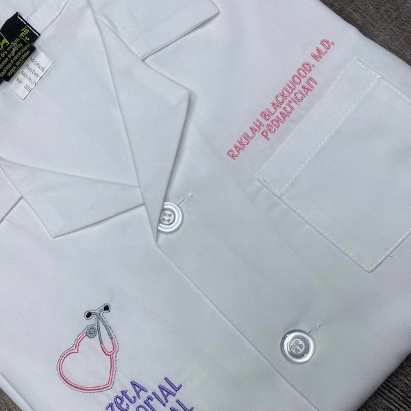 Kids' Custom Lab Coat, Embroidered Personalized Kids Lab Coat, Kids ...